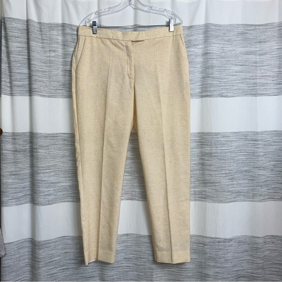 Mango | Pants & Jumpsuits | Mango Straight Fit Linen Blend Suit Pants ...